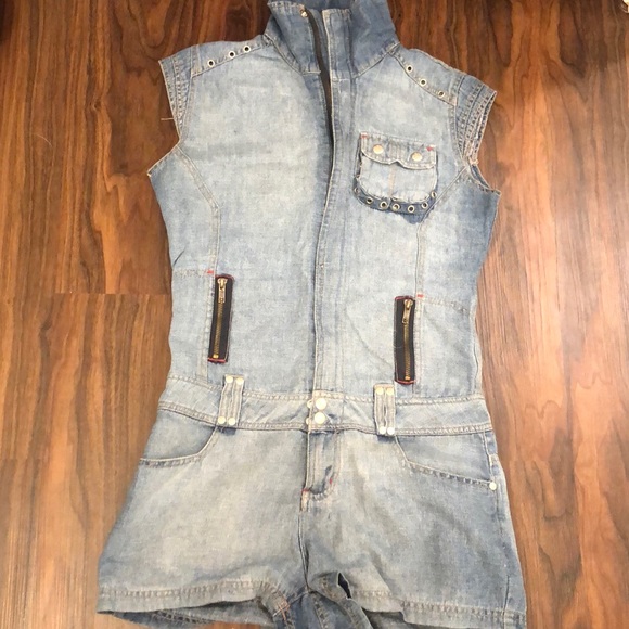 Dollhouse | Jeans | Onepiece Denim Shorts Outfit | Poshmark